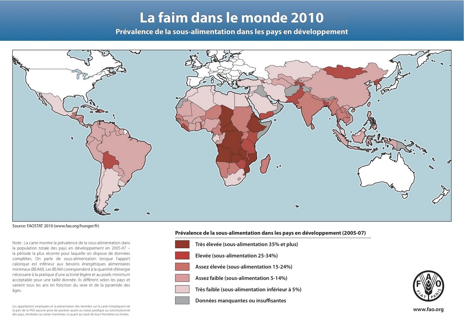 Collège Frédéric Bazille - La faim dans le monde
